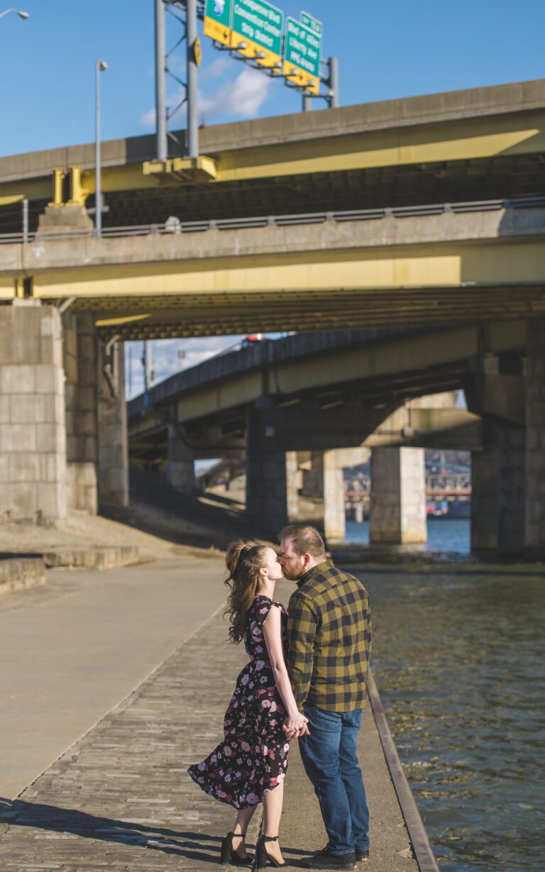 Point State Park Engagement Session | Tabitha + Taylor